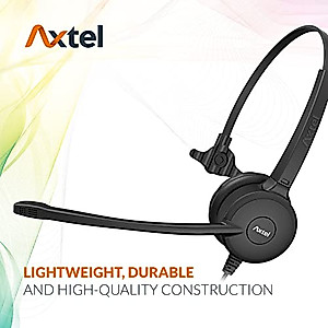 Axtel Bundle Prime Mono with AXC-04 Cable | Noise Cancellation - Compatible with Cisco 6900, 7800, 7900, 8800, 8900, 9900 Series Phones