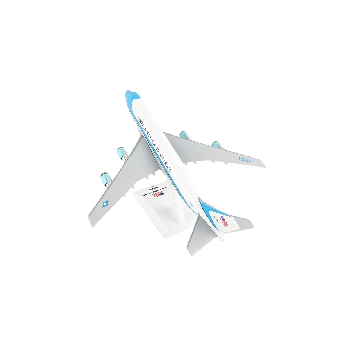 SkyMarks SKR041 Air Force One Boeing 747-200 VC25 1:250 Scale Desktop Model with Stand