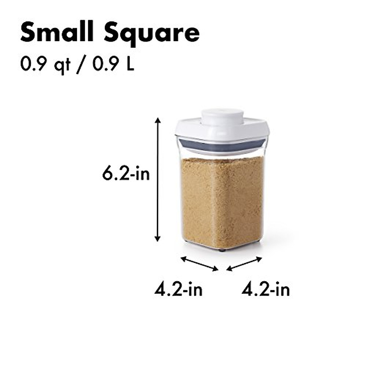 OXO Good Grips 3 Piece Pop Container Set with Scoop,White