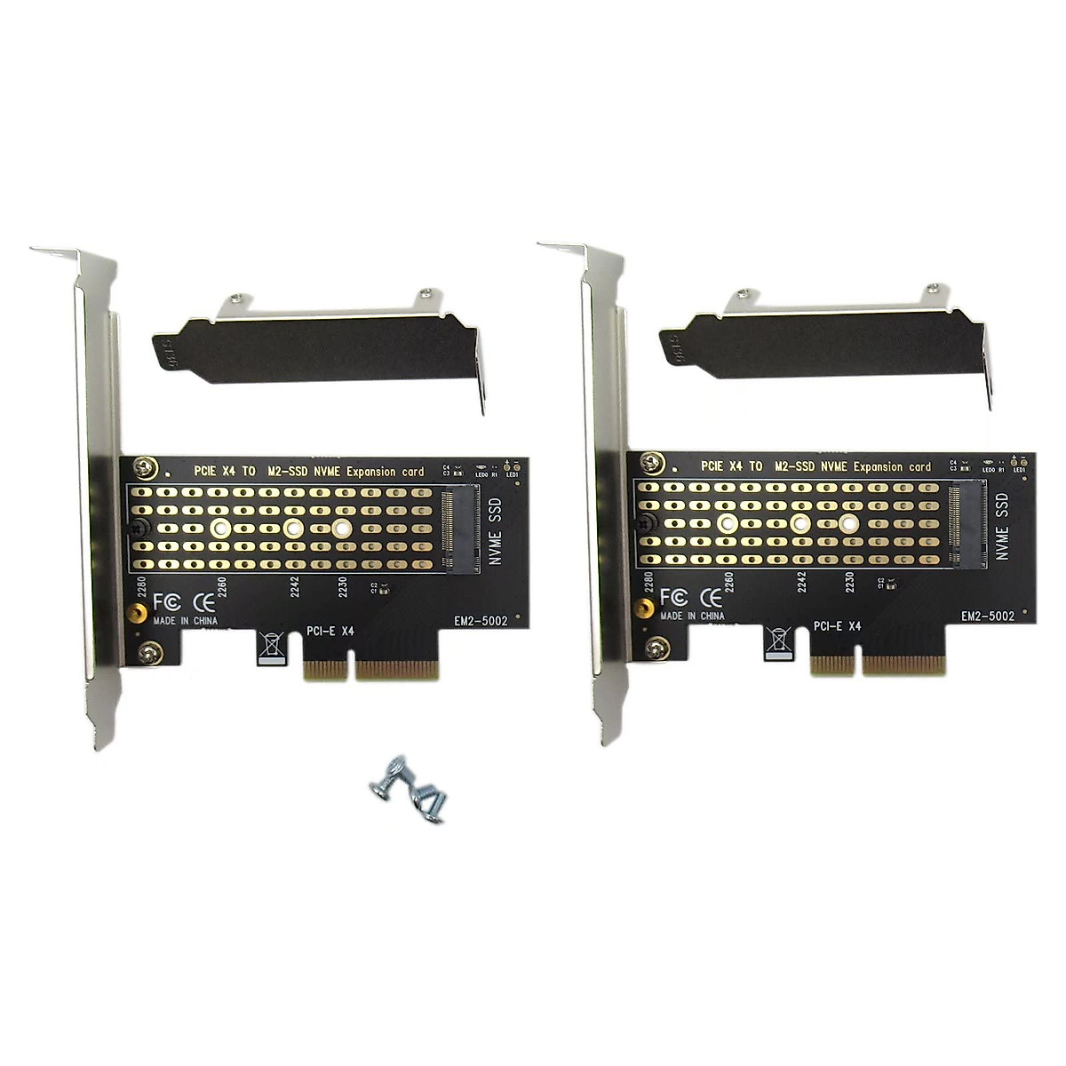 2x M.2 NVMe drive to a PCI-e 3.0 port for M key NVMe drives with PCIe support only Fits a PCIe x4, x8, or x16 slot