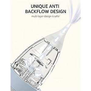 GROWNSY Nasal Aspirator for Baby, Electric Nose Aspirator for Toddler, Baby Nose Sucker, Automatic Nose Cleaner with 3 Silicone Tips, Adjustable Suctions, Music and Light Soothing Function (Blue)