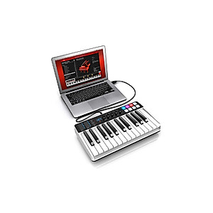 IK Multimedia iRig Keys I/O 25-keys Midi Controller with 24-bit up to 96kHz Audio Interface for iPhone/iPad, Android and Mac/PC