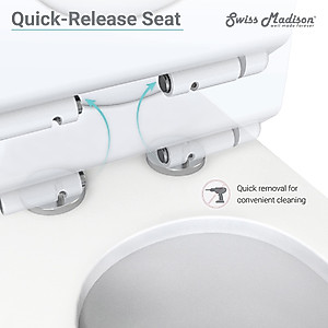 Swiss Madison Well Made Forever Ivy SM-WT450 Wall Hung Toilet, Glossy White