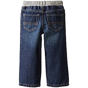 The Children's Place Baby Boys' Pull On Straight Jeans, Liberty Blue, 5T