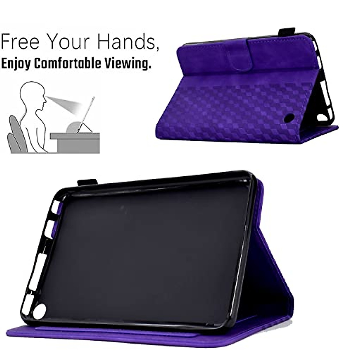 Tablet PC case Premium Leather Case Compatible with Kindle Fire 7 Tablet Case 2022 12th Generation Tablet,Smart Magnetic Flip Fold Stand Case Protective Case Cover with Auto Wake Sleep tablet PC cover