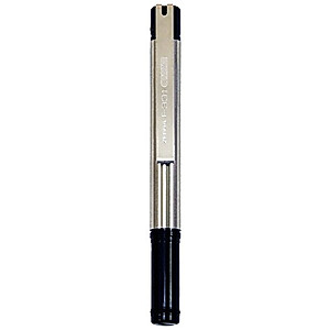 Zebra F-301 Compact Ballpoint Stainless Steel Retractable Pen, Fine Point, 0.7mm, Black Ink, 1-Count