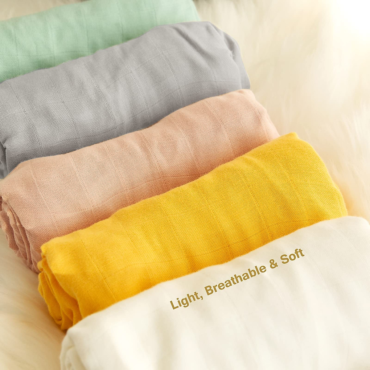 Muslin Bedside Sleeper Bassinet Sheets to Fit AMKE, Mika Micky, Baby Delight, Milliard, MiClassic Bassinet, Soft Breathable Viscose Made from Bamboo Bassinet Sheet(34"x21"x5") for Boys Girls, Grey