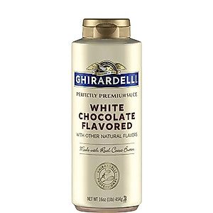 Ghirardelli White Chocolate Flavored Sauce Squeeze Bottle, 16 oz