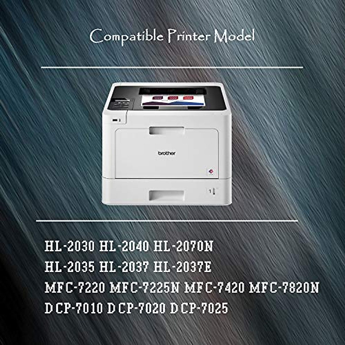 (1-Pack) TG Imaging Compatible TN350 TN-350 Toner Cartridge TN 350 1xBlack for use in Brother HL-2030 HL-2040 HL-2070N HL-2035 HL-2037 HL-2037E MFC-7220 7225N 7420 7820N DCP-7010 DCP-7020 Printer