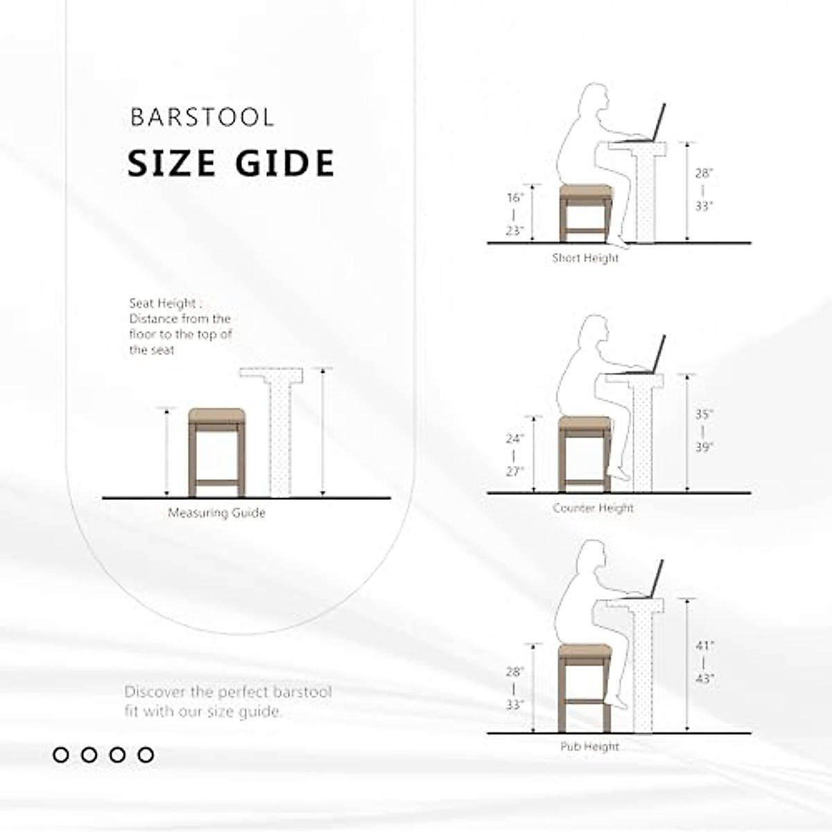 Swivel Pub Bar Height Stools Set of 2, Modern Solid Wood Kitchen Bar Height Stools with Backs, High Back, Swivel Seat, Footrest for Kitchen Island, Easy Assembly, Divided X-Back, 29"SH, White