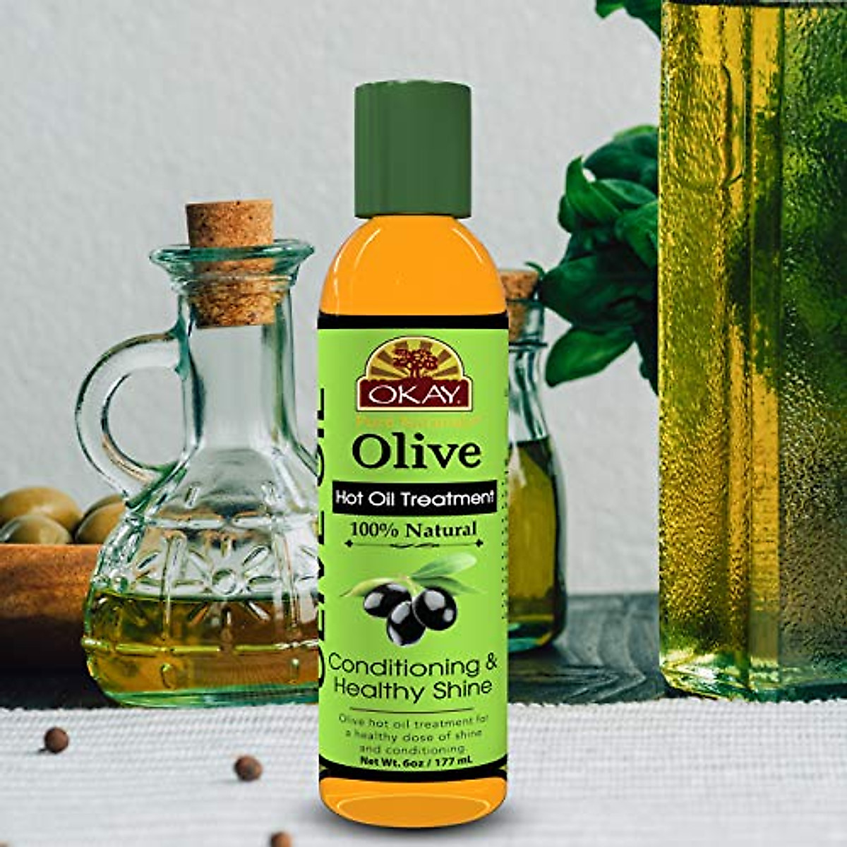 OKAY HOT OIL TREATMENT OLIVE 6oz / 117ml