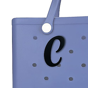 TOYORK Bag Charms for Bogg Bag Accessories Decorative Bogg Bag Charms Insert Alphabet Lettering for Beach Tote Rubber Beach Bag Accessories