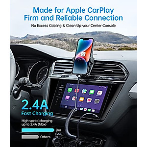 Coiled Lightning Cable 3ft, 2 Pack iPhone Charger Cable for Car, [Apple MFi Certified] Short Retractable Charging Cord Compatible with iPhone 14/13/12/11 Pro Max/XS MAX/XR/XS/8/iPad/iPod/CarPlay