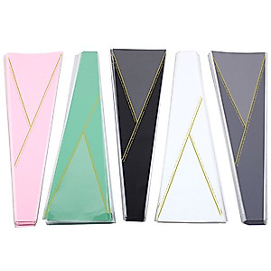 BBC Flower Wrapping Paper Single Rose Packaging Bag 100 Pack (Pink)