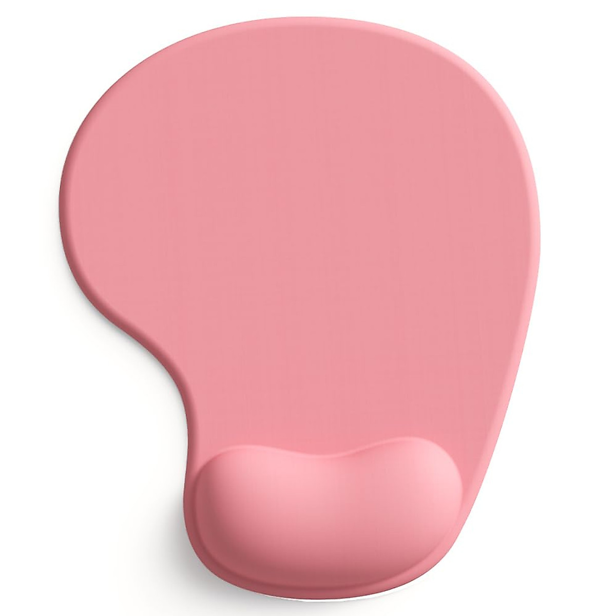 Office Mousepad with Gel Wrist Support - Ergonomic Gaming Desktop Mouse Pad Wrist Rest - Design Gamepad Mat Rubber Base for Laptop Computer (01Pink)