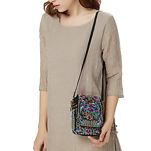 Vintage Travel Small Crossbody Bag for Women, Fashionable Cell Phone Purse Wrist-let Handbag