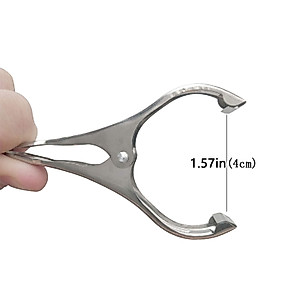 FOMMEN Metal ClothesPins,Row Cover Clips 20 Pack 3.5 Inch Stainless Steel Pool Towel Clips,Chair Clips for Beach Towels,Garden Clips，Greenhouse Clamps：Quilts, Blankets from Blow Away Or Decline