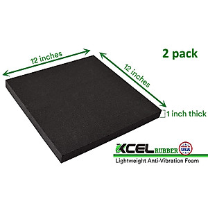 XCEL Lightweight and Versatile Foam Rubber pad, Acoustic Foam, Anti Vibration Acoustic Pads, Foam Pad, Perfect Anti Vibration pad for Washing Machines
