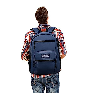 Backpack for Men and Women, Backpack for School Teen Boys and Girls, Lightweight Casual Black Backpack with USB Charging Port for Men and Women Traveling, Daily-use Bookbag Fits 15.6 Inch Laptop