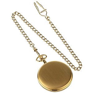 Charles-Hubert, Paris 3939 Classic Collection Gold Plated Brass Pocket Watch