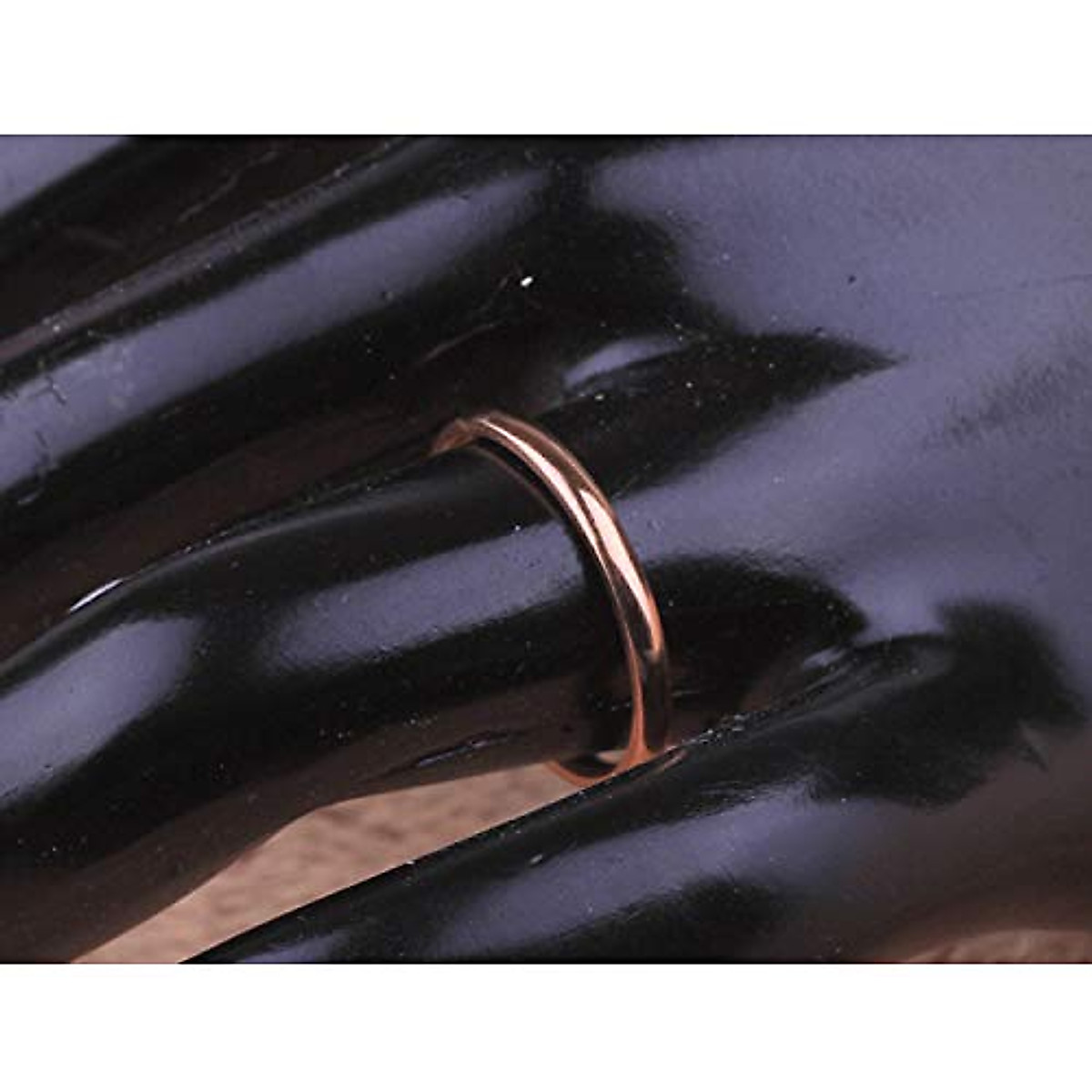 JAJAFOOK Men's Women's Stainless Steel Simple 2MM Midi Stacking Ring Band Comfort Fit, Size 6 to 12