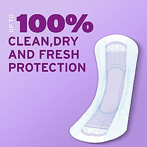 Poise Ultra Thin Incontinence Pads & Postpartum Incontinence Pads, 4 Drop Moderate Absorbency, Regular Length, 144 Count (3 Packs of 48), Packaging May Vary