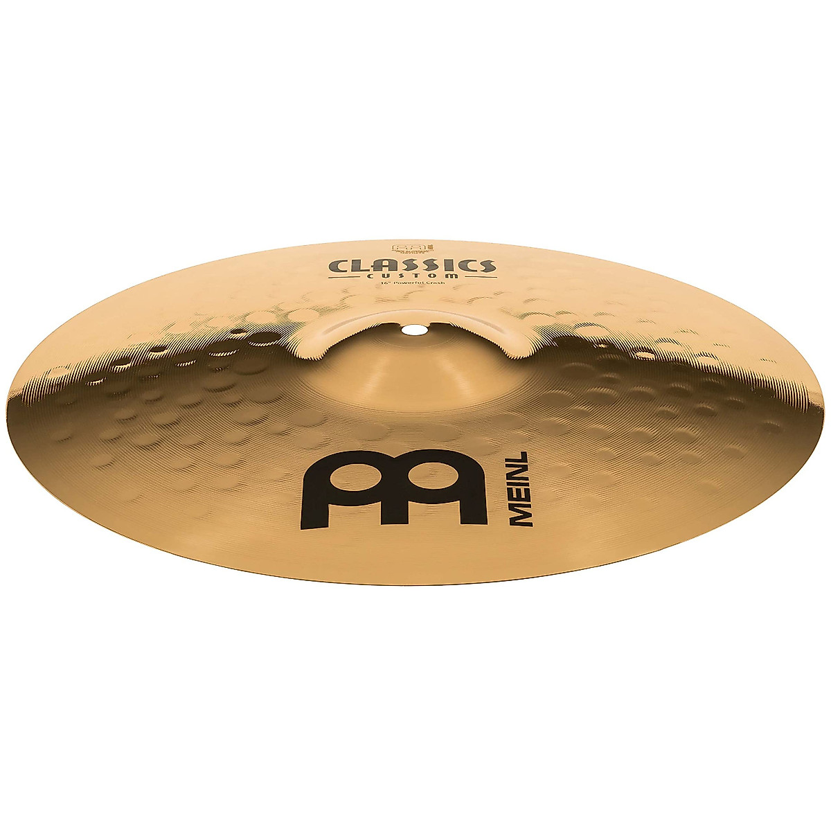 Meinl 16" Powerful Crash Cymbal - Classics Custom Brilliant - Made in Germany, 2-YEAR WARRANTY (CC16PC-B)
