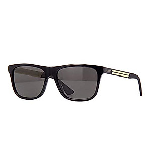 Gucci GG0687S - 002 Sunglasses Black w/Grey Polarized lens 57mm