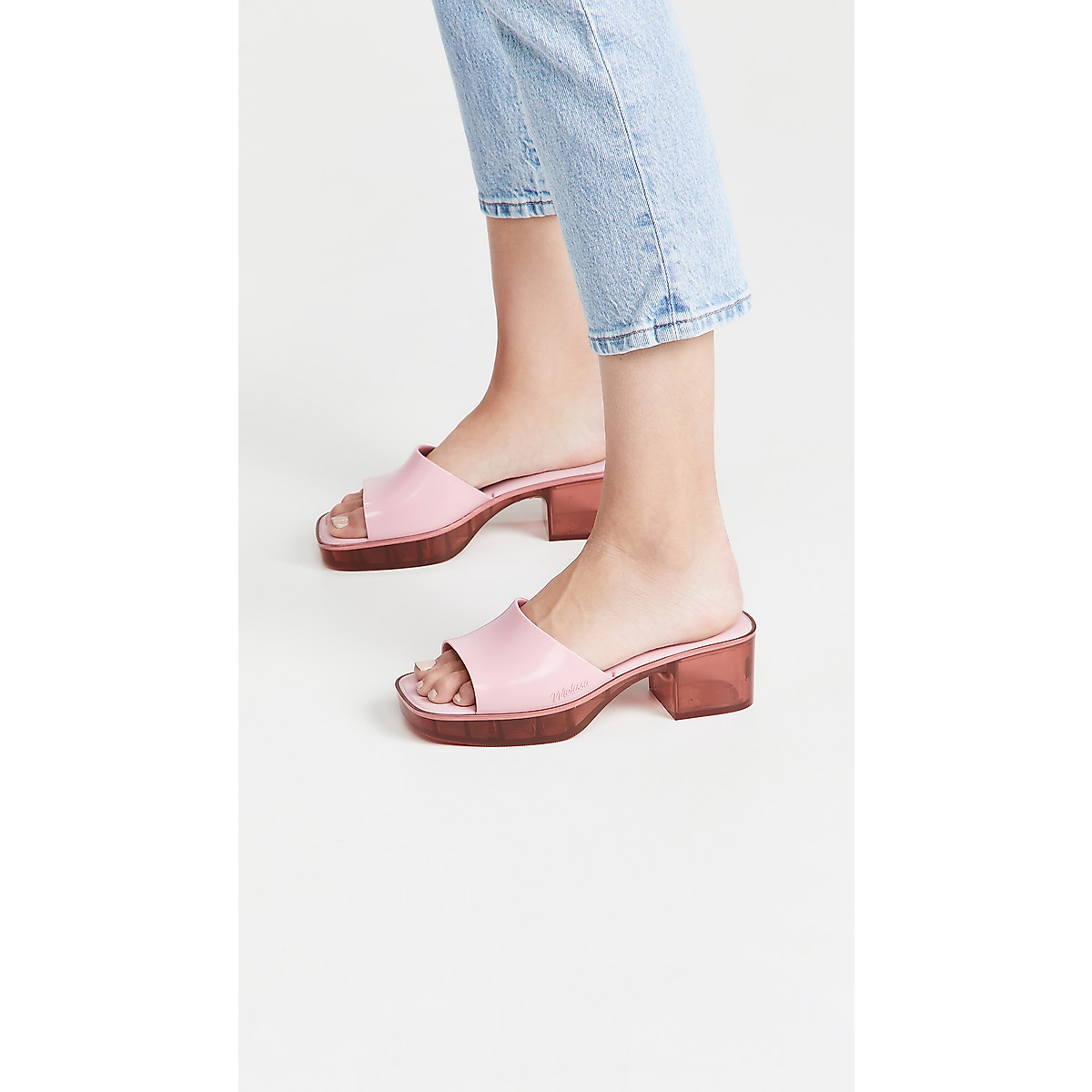 Melissa Women's Shape Ad Sandals, Pink, 7 Medium US