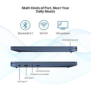 Lenovo 2023 Slim 3 Chromebook Laptop, 14" FHD Touch Screen for Student and Business, 8-Core MediaTek 520 Processor, 4GB RAM, 64GB eMMC, 13.5 H Long Battery Life, Wi-Fi 6, Webcam, Chrome OS