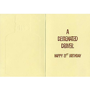 Designer Greetings Hoping You Get Everything You Want Funny Age 21 / 21st Birthday Card