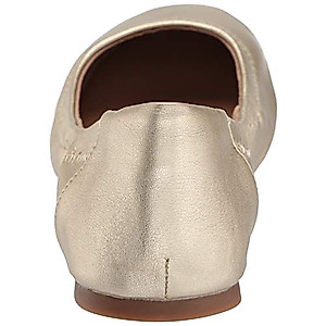Amazon Essentials Women's Belice Ballet Flat, Gold, 9