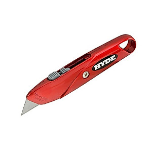 Hyde Tools 42074 Top Slide Utility Knife, Red (Mini Card Packaging)