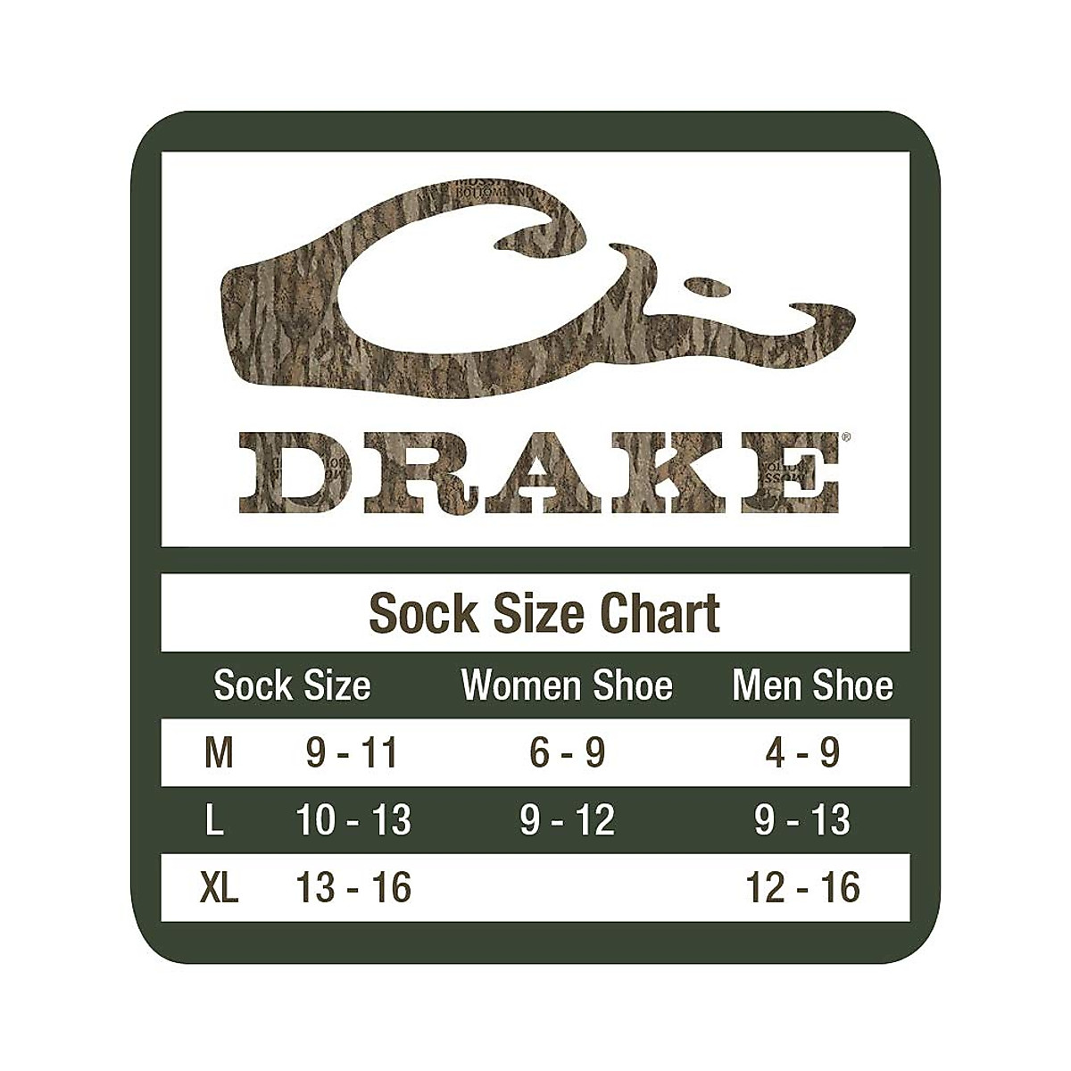 Drake Mens Heavyweight Merino Wool Wader Socks 1 Pair Pack (Charcoal, Shoe Size 9-13 - Sock Size Large)