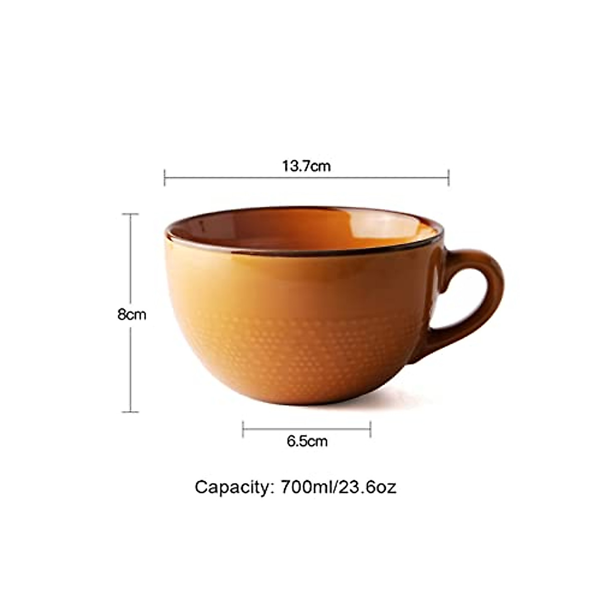 ramen bowl set,fruit bowl,ramen bowl,large serving bowls,Coffee Cup Soup Mug Ith Lid & Handle Salad Bowls for Cereal Milk Dessert Oatmeal Ramen Bowls,Microwave Safe-E-700ml/23.6oz (Color : C, Size :
