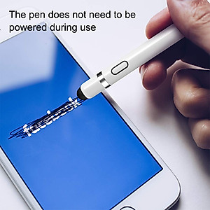 KECOW Replacement Magnetic Caps Active Stylus Pen, 2 Mesh Tip Caps (White)