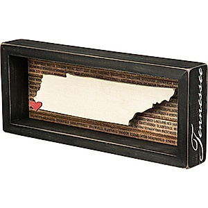 Primitives by Kathy 27788 Box Sign, 12" x 5", Tennessee