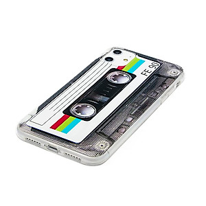 FAteam Matte Finish Heavy Duty Soft Back Cover with TPU Soft Bumper Cassette Tape Case Compatible with iPhone 11-6.1 inch