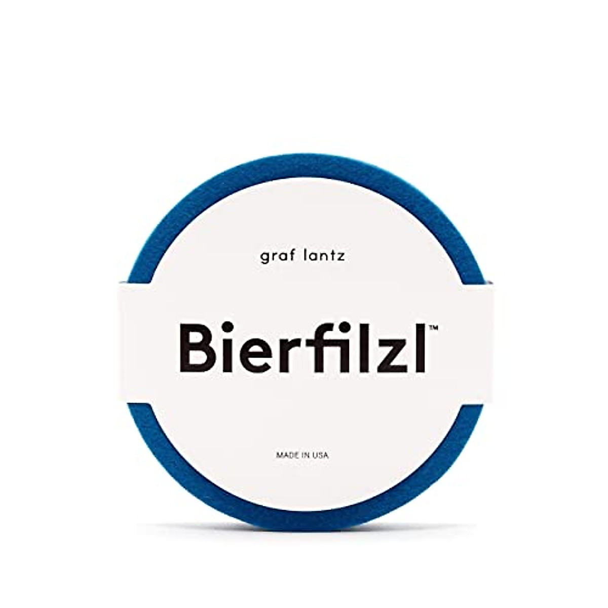 Graf Lantz Bierfilzl 100% Merino Wool Moisture Wicking, Absorbent Felt Coasters, Round, Multi-Color Set of 6, Rainbow