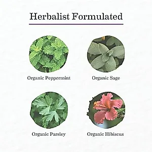 Earth Mama No More Milk Tea | Organic Herbal Tea Bags to Reduce Breast Milk Production, Stop Breastfeeding, & Wean Lactation Naturally, Postpartum Essentials, Decaf Tea With Hibiscus & Sage (16-Count)