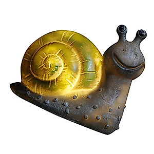 Uonlytech 3pcs Outdoor Ornament Lights Outdoor Garden Lights Animal Light Lawn Lamp Decorative Lights Solar Garden Lamp Solar Animal Lights Decorative Lights Snails Water Proof