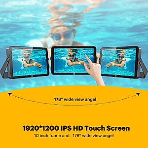 KODAK 10.1 Inch Smart Digital Photo Frame, 4000mAh Battery, 1920x1200 G+G IPS Touch Screen WiFi Digital Picture Frame, Built in 32 GB Memory, Auto-Rotate, KODAK APP, Gifts for Friends Family