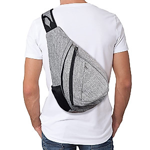 Sajanic Sling Bag Crossbody Sling Backpack Waterproof for Men Women, Lightweight Shoulder Bag for Travel Cycling Camping Daypack