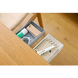 Hidden Underside Mini Desk Drawer Organizer- pencil cabinet Vanity Storage desktops and office space tray (3pack)