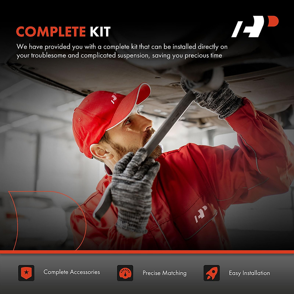 A-Premium Set of 12, Front Upper Control Arm, Lower Ball Joint, Inner Outer Tie Rod End, Front & Rear Sway Bar Link, Compatible with Dodge Durango 2004-2009, Chrysler Aspen 2007-2009