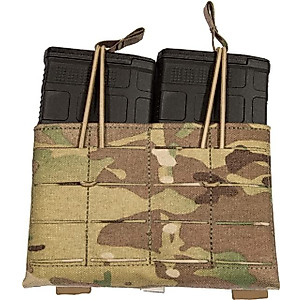 Grey Ghost Gear 1051-5 Double 7.62 Mag Pouch Laminate - Multicam