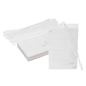 Juvale 30-Pack Self Laminating Luggage Tags with Loops, Pouches, and Paper Inserts for Identification Badges and Business Cards When Traveling (4.1x2.6 in)