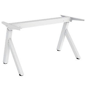 Bookshelf Height-Adjustable Standing Desk Base, Heavy-Duty Steel Desk Frame, Electric Lifting Table with Control Panel and Anti-Collision Protection, for Home Office