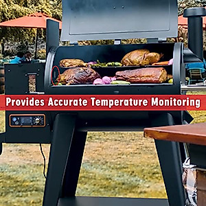 Replacement RTD Temperature Probe Sensor, Compatible with Pit Boss Pellet Grill PB1000XL-025-R00 V2, (70123-AMP)