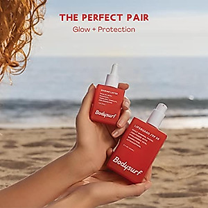 Bodysurf Face Oil, Marine Layer | Natural Retinol Alternative Facial Oil with Squalane, Niacinamide, Bakuchiol | Lightweight and Hydrating Face Oil for Women